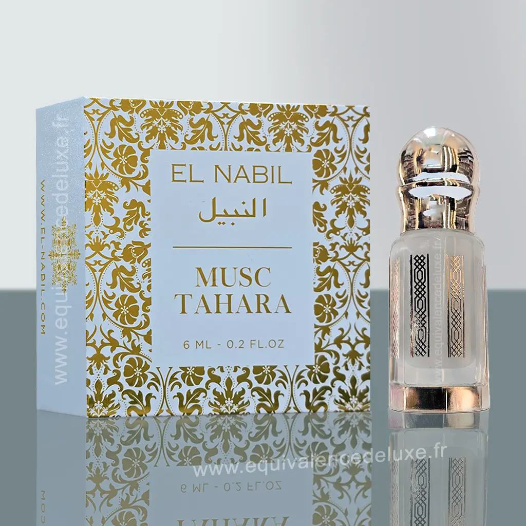 Musc Tahara El Nabil 6 ml | Musc Blanc Pur & Propre – Format Roll-On